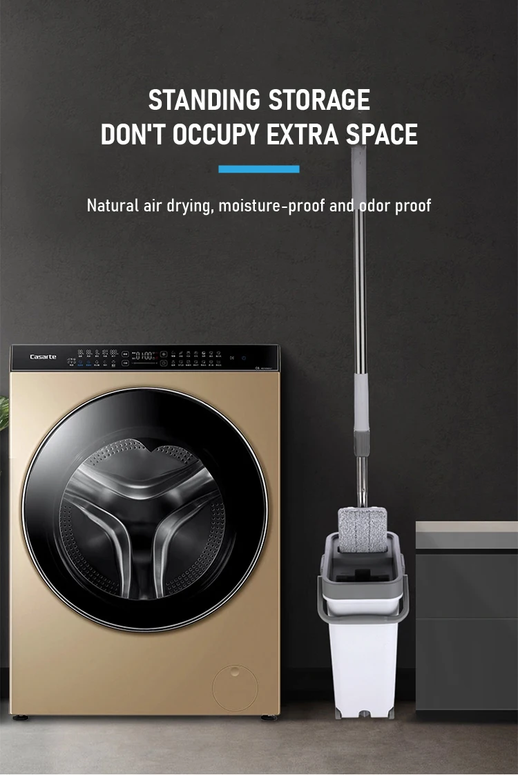 Flat Quick Clean Mop 360 Microfiber Telescopic Floor Duster Cleaning ...