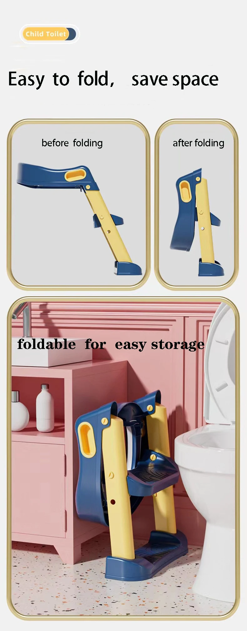 PVC Baby Toilets Ladder for Children - Potty Training Aid