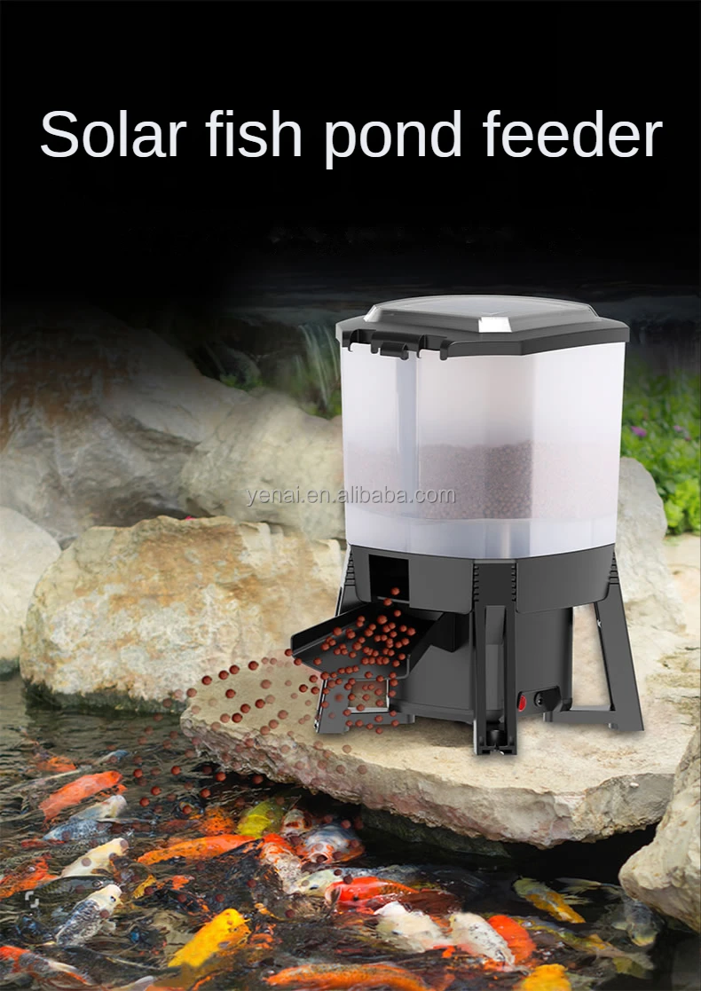 Sunsun Large Fish Pond External Feeder Outdoor Koi Pond Large Capacity ...
