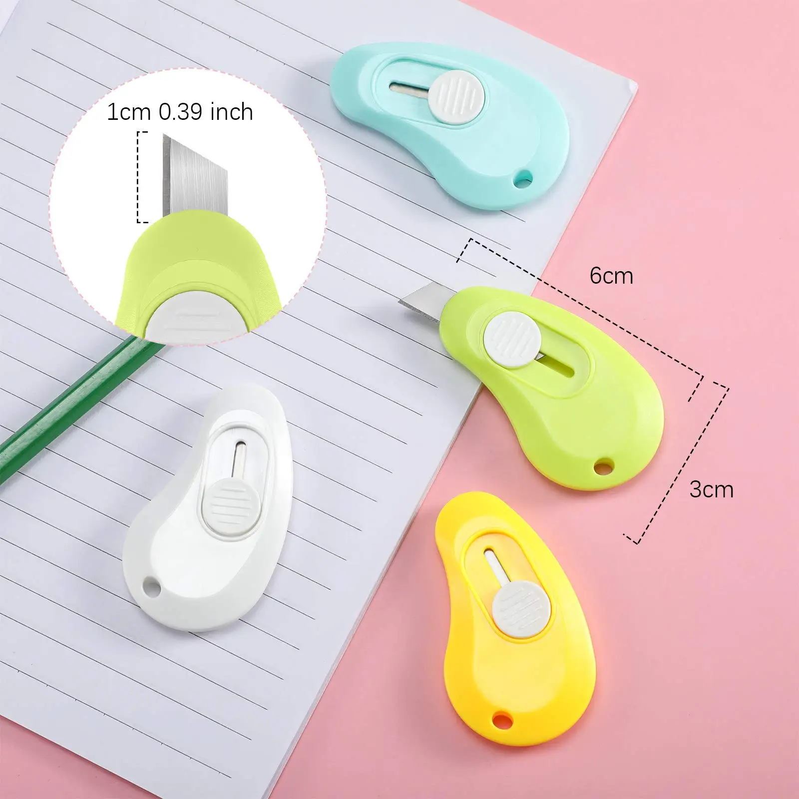 Cloud Mini Retractable Utility Knife Box Cutter Letter Opener Pocket ...
