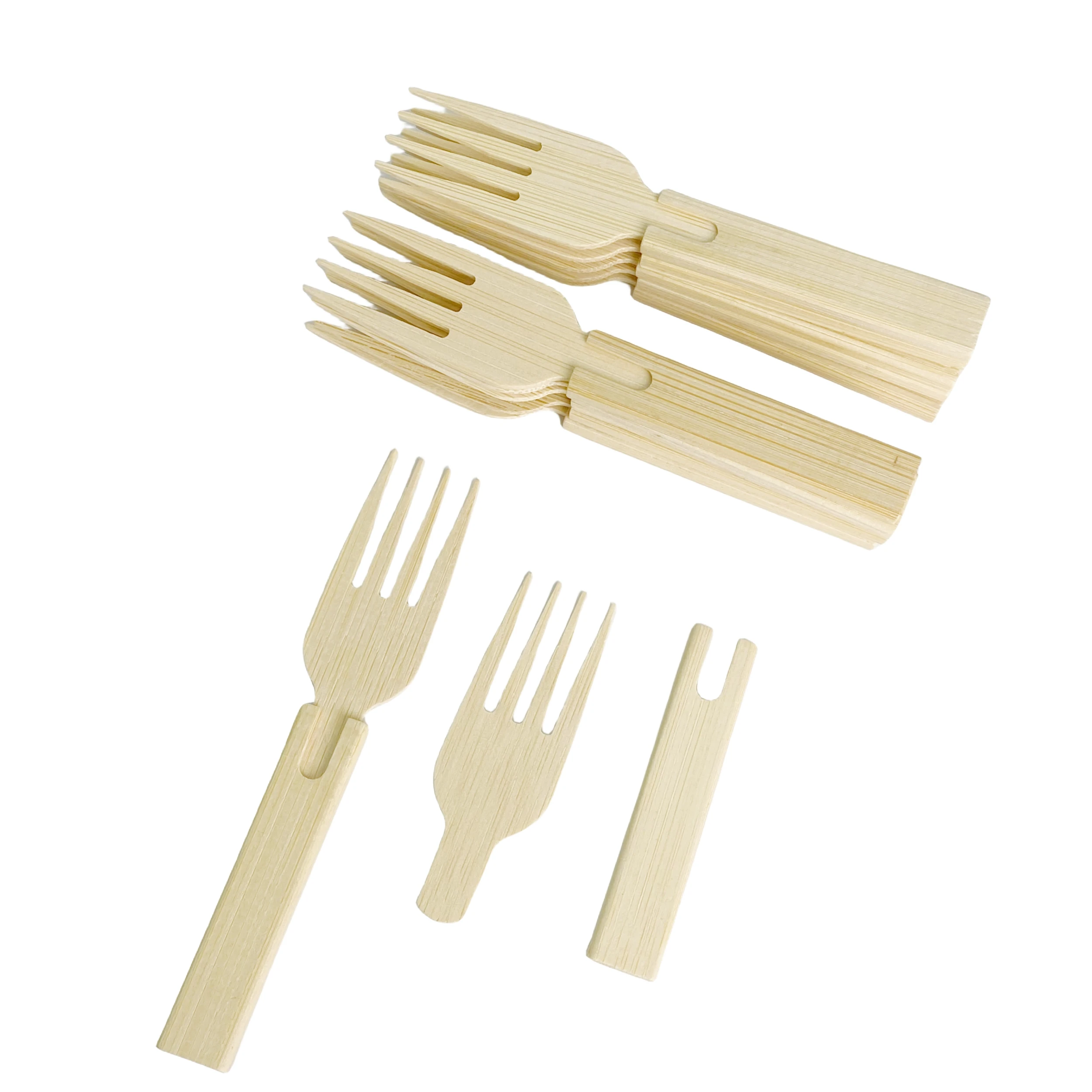 Biodegradable Bamboo Short Separating Forks For Instant Noodles ...