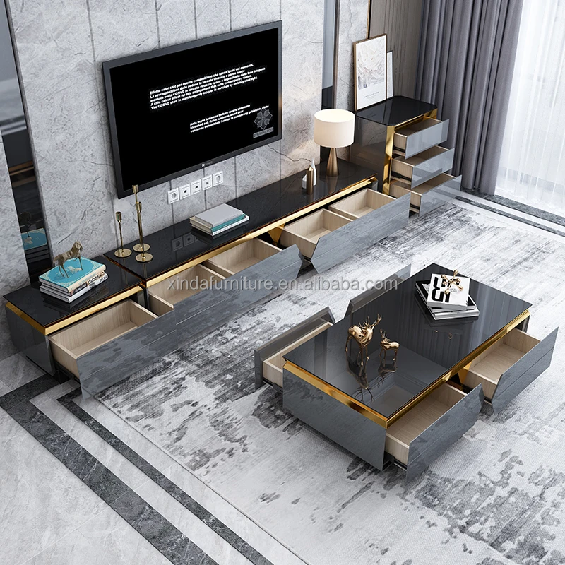 2023 Tv Unit Bench Console Cabinets Modern Tv Stand And Coffee Table ...