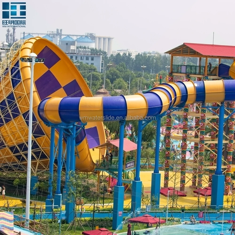 Super Trumpet Water Slide Fiberglass Indoor Outdoor Playground Slide ...
