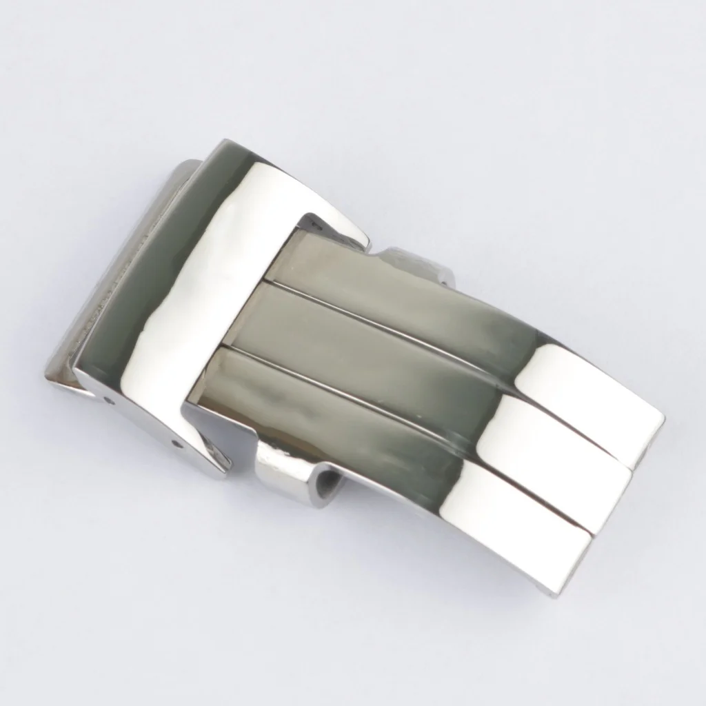 20mm Watch Clasp For Breilting Silver Polished 316L Stainless Steel ...