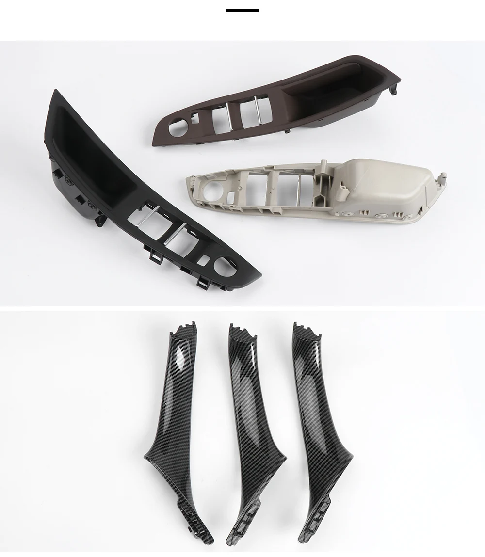 Left Right Side Driver Cars Interior Leather Door Handles 7pcs Full Set ...