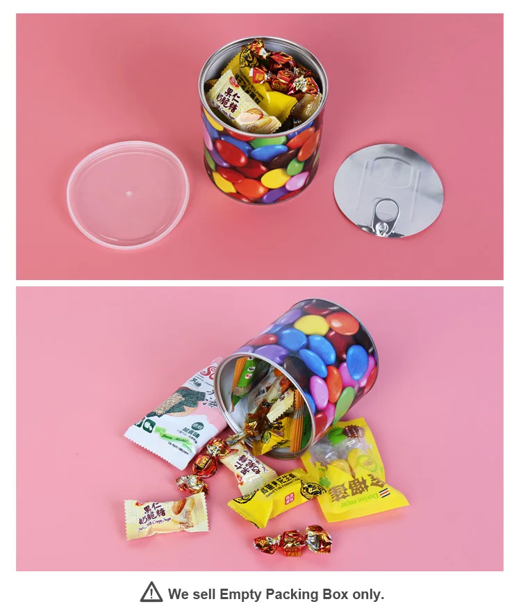 Personalized Custom Print Small Tin Can Metal Candy Box Wedding For ...