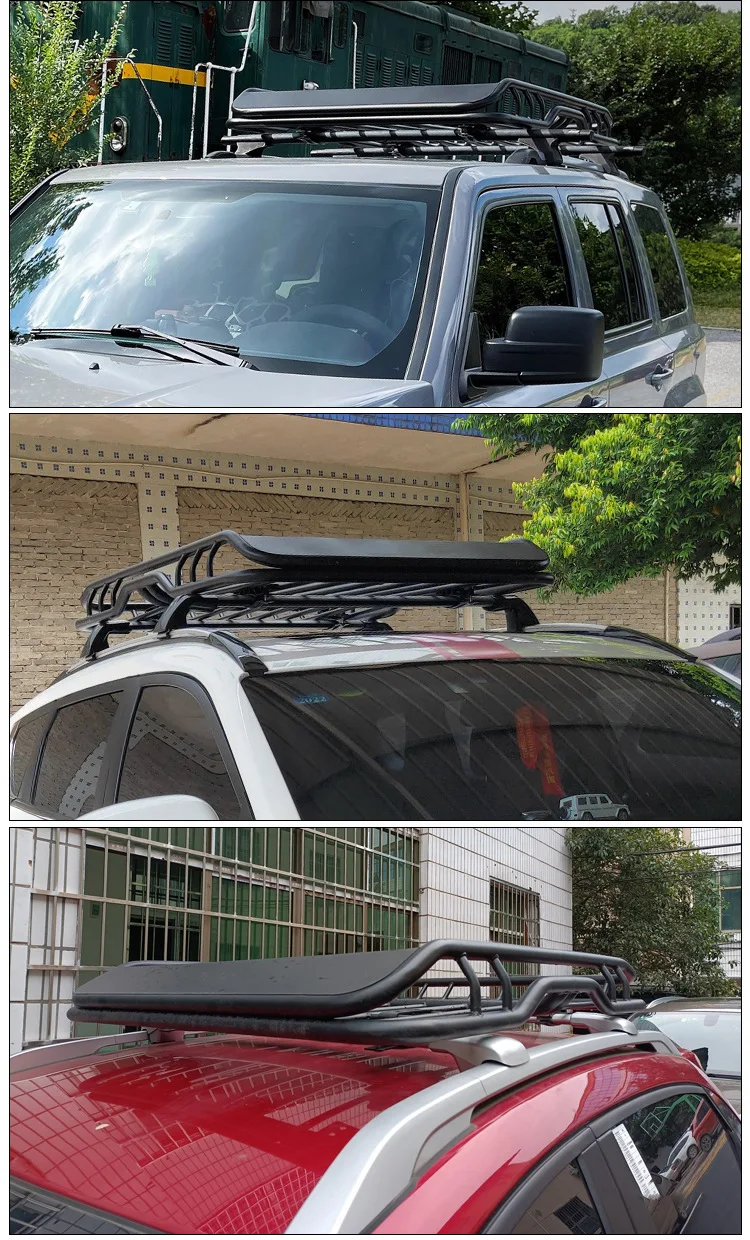 Car Roof Rack Suv Car Aluminum Alloy Roof Rack Off-road Travel Basket ...