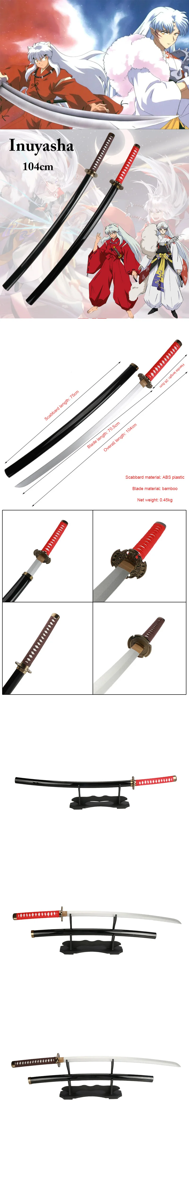 Inuyasha Sesshoumaru Katana Cosplay Sword - Customizable Anime Toy for ...