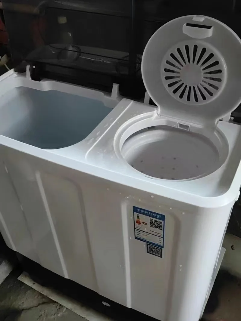 10kg Double Bucket Semi-automatic Washing Machine Stainless Steel ...