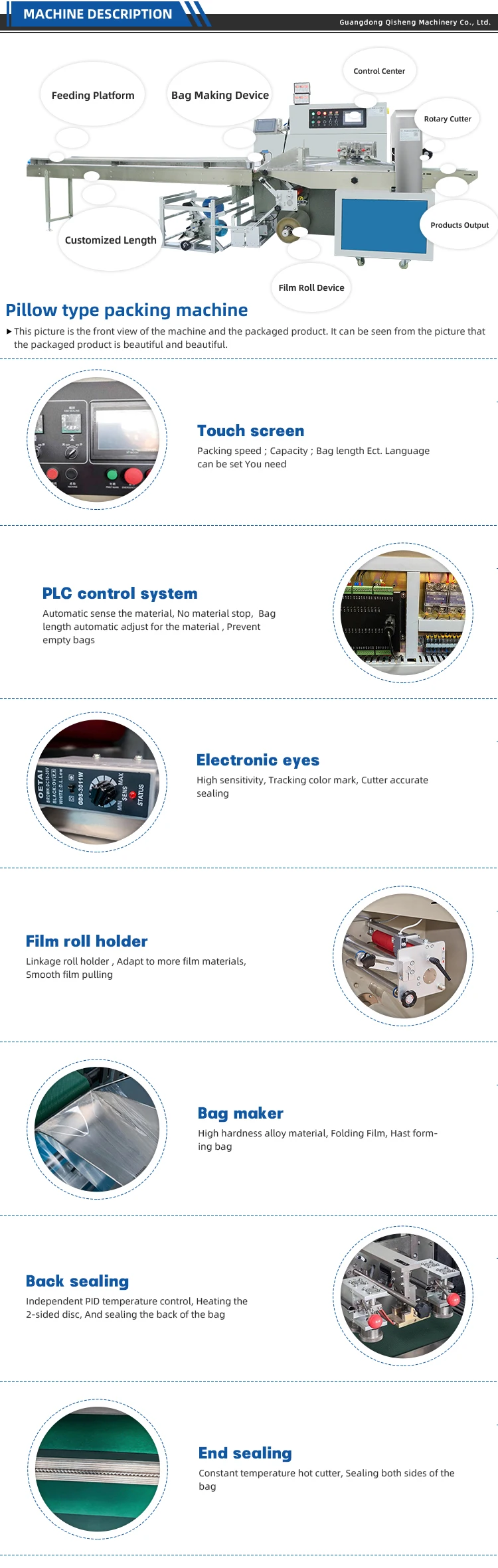 Cake Flow Plastic Bag Wrapping Machine - Efficient & Reliable