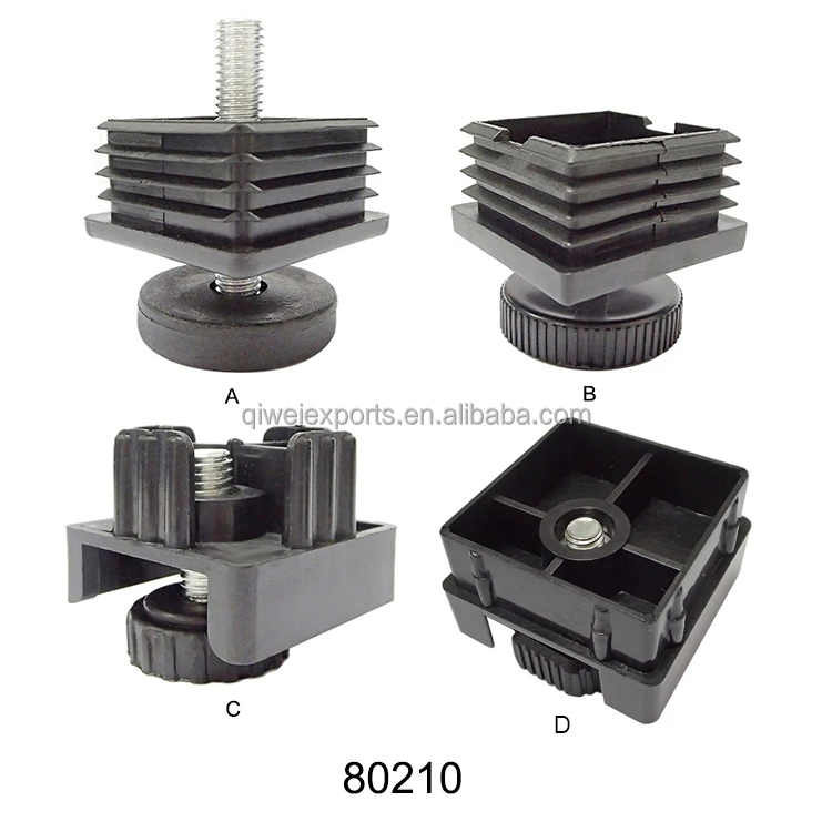 Adjustable Leveling Feet with Tube Insert - Model 80210