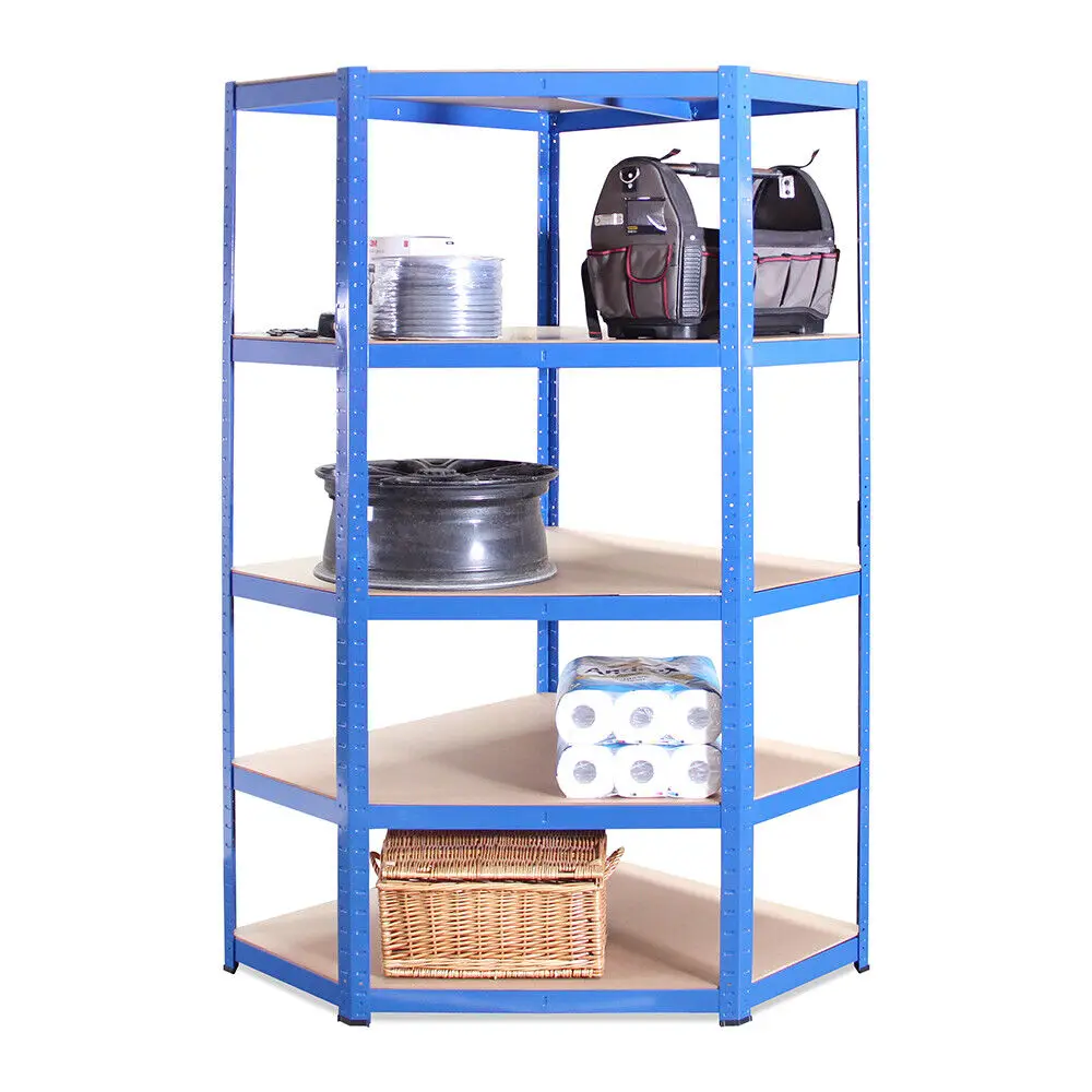 5 Layer Corner Shelf Heavy Duty Storage Rack With Adjustable Shelves ...