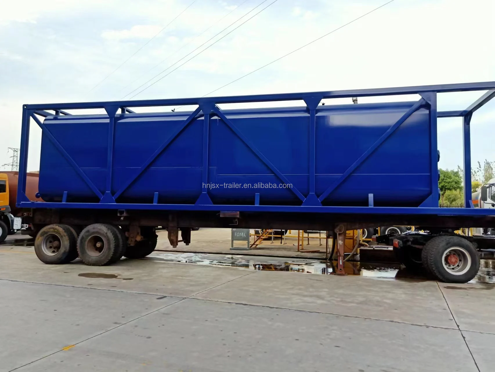 Iso 40ft Waste Water Tank Container 56.5 Cbm Sewage Water Treatment ...