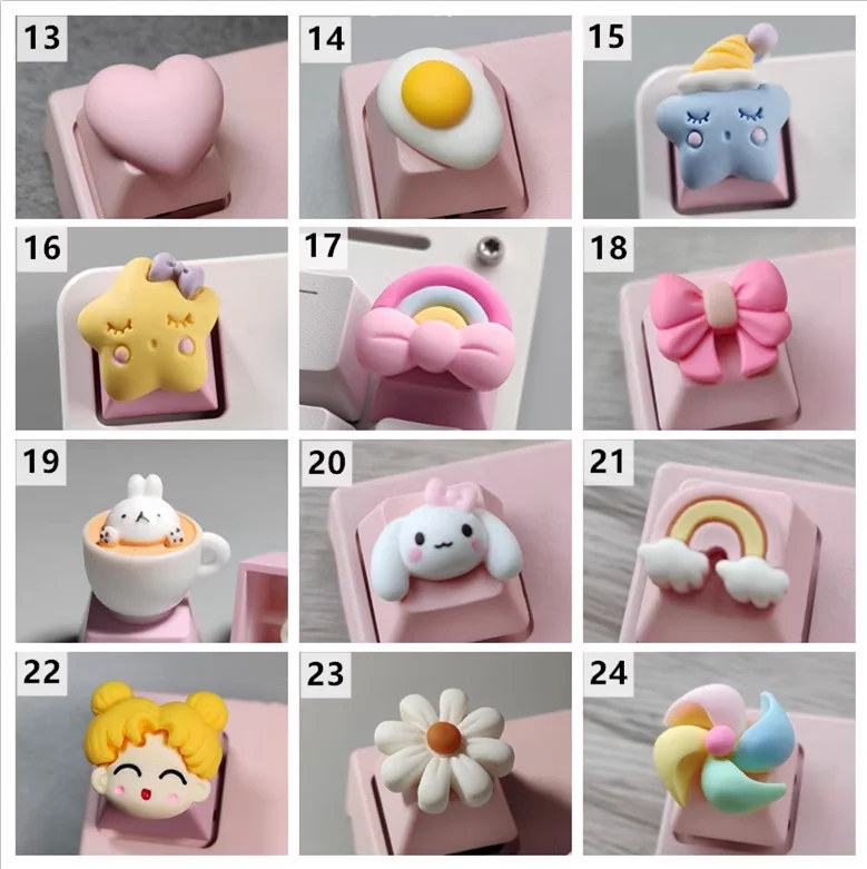 Lovely Cartoon Cute Custom Mechanical Keyboard Gaming Mechanical ...