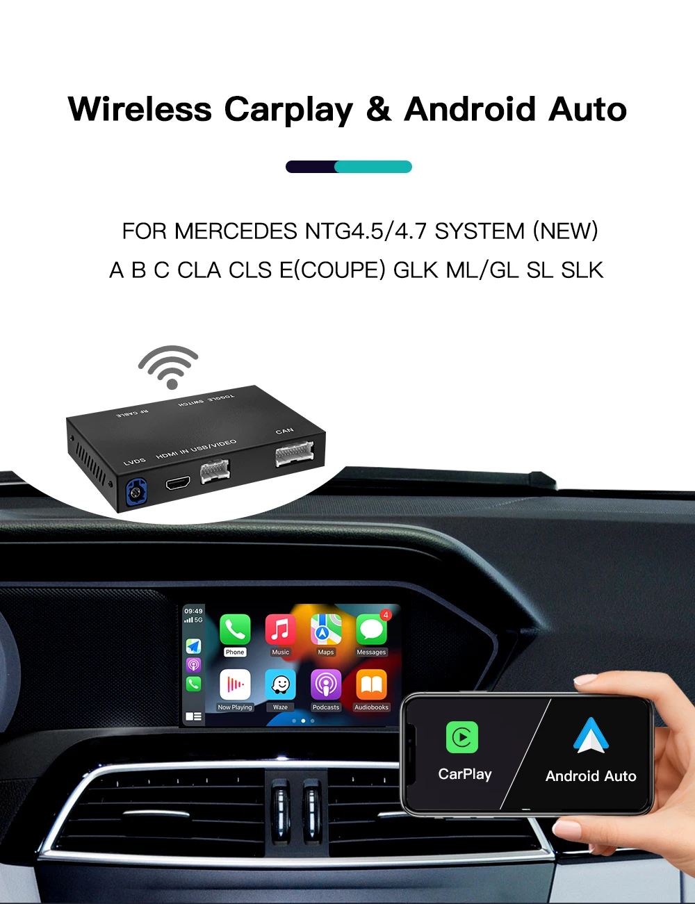 Autoabc Car Android Player - Mercedes-Benz Sprinter NTG4.0/4.5 Support