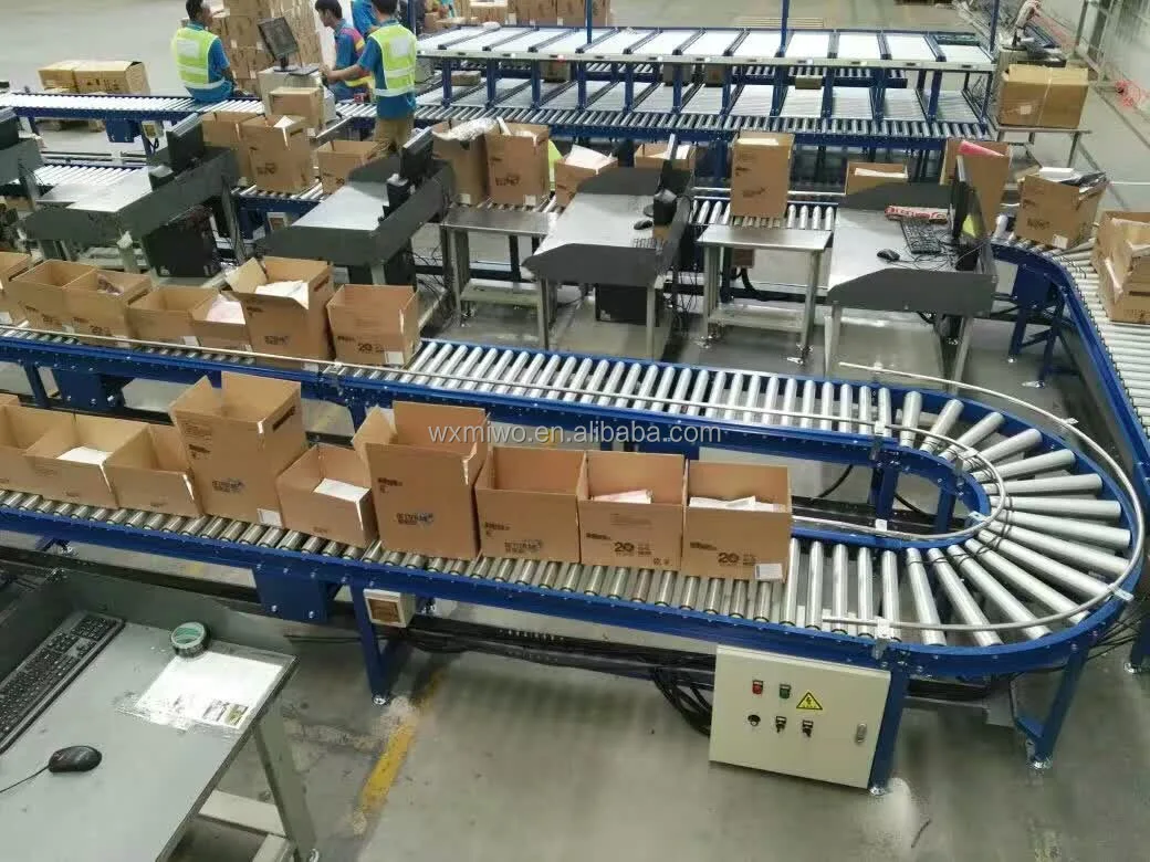 Industrial Roller Conveyor Systems Without Power / Manual Roller ...