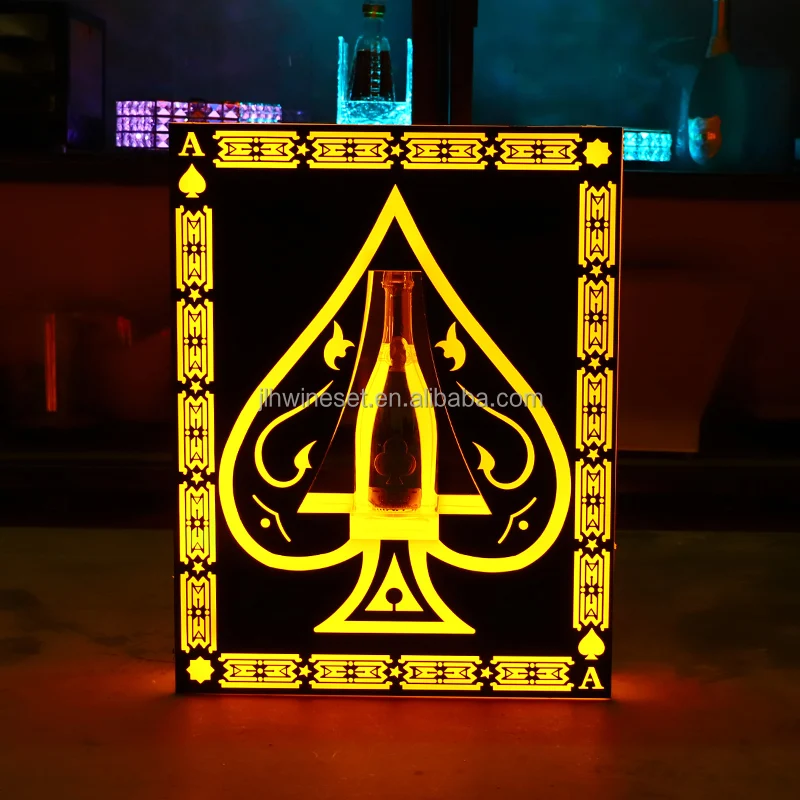 Bar Nightclub Colorful RGB Creative Stainless Steel Laser VIP Wine ...