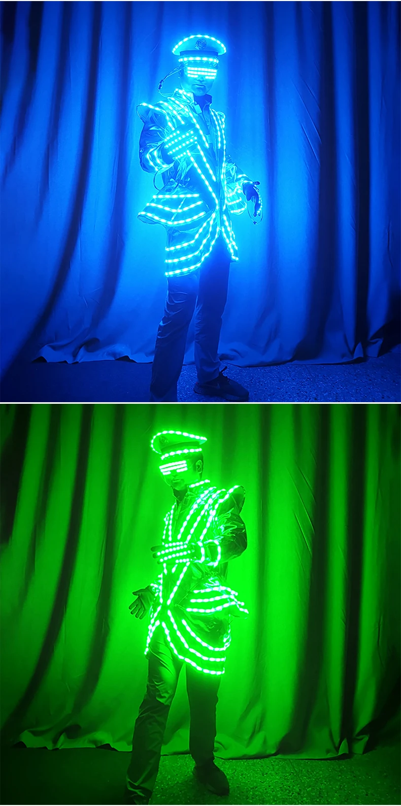 Bar Led Luminous Flash Suit,Nightclub Vip Wine Luminous Suit,Online Red ...