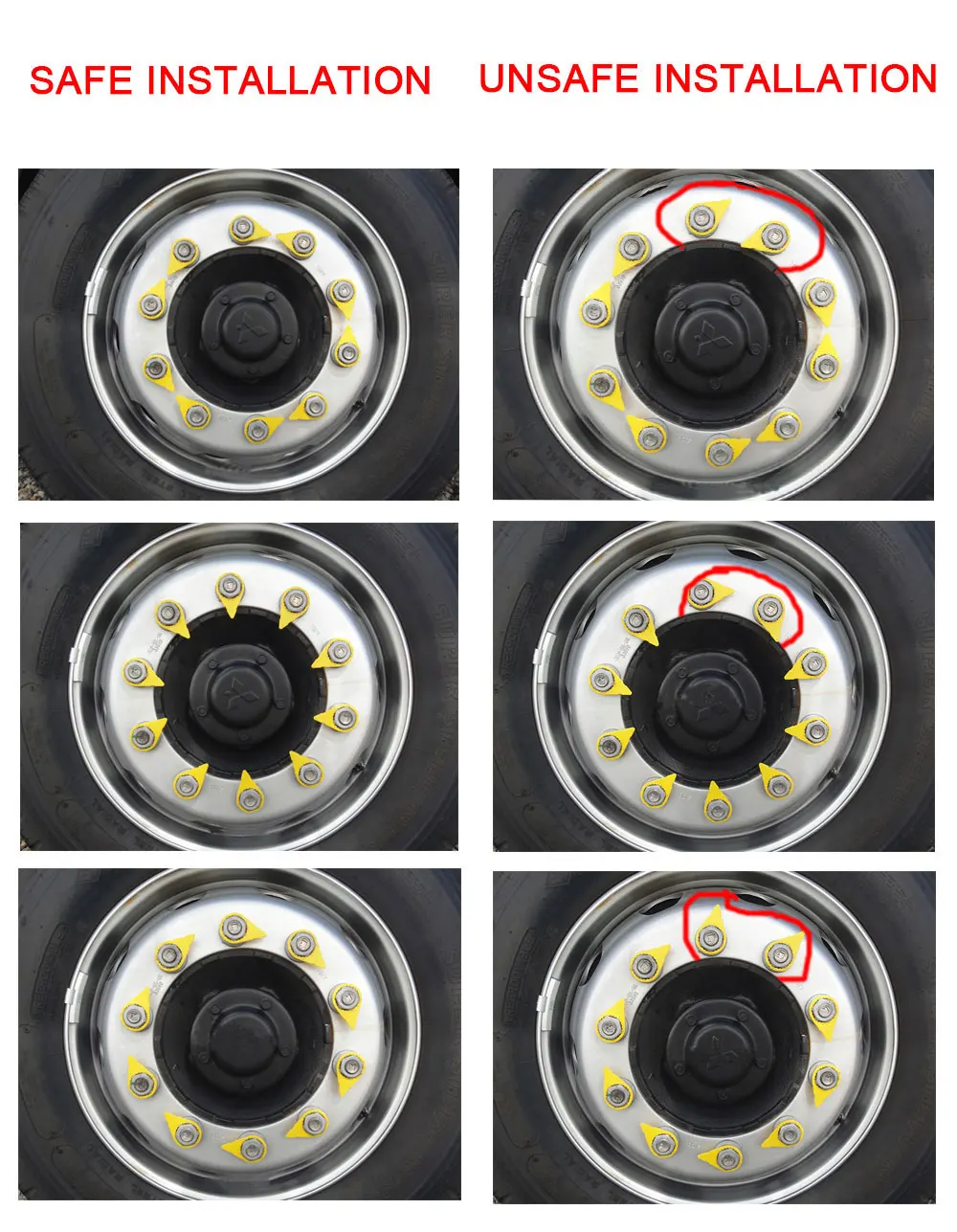 PU Safety Lug Lock 33MM Safety Locker Wheel Nut Locker Indicator 32mm ...