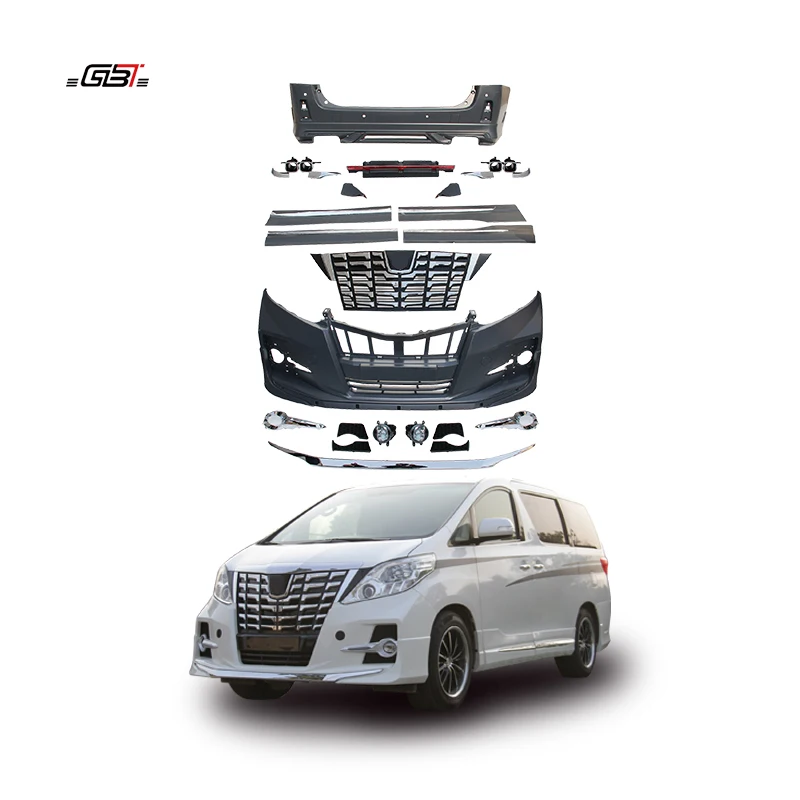 GBT Body Kit Alphard anh20 To anh30 Model Bumper Upgrade Conversion kit ...