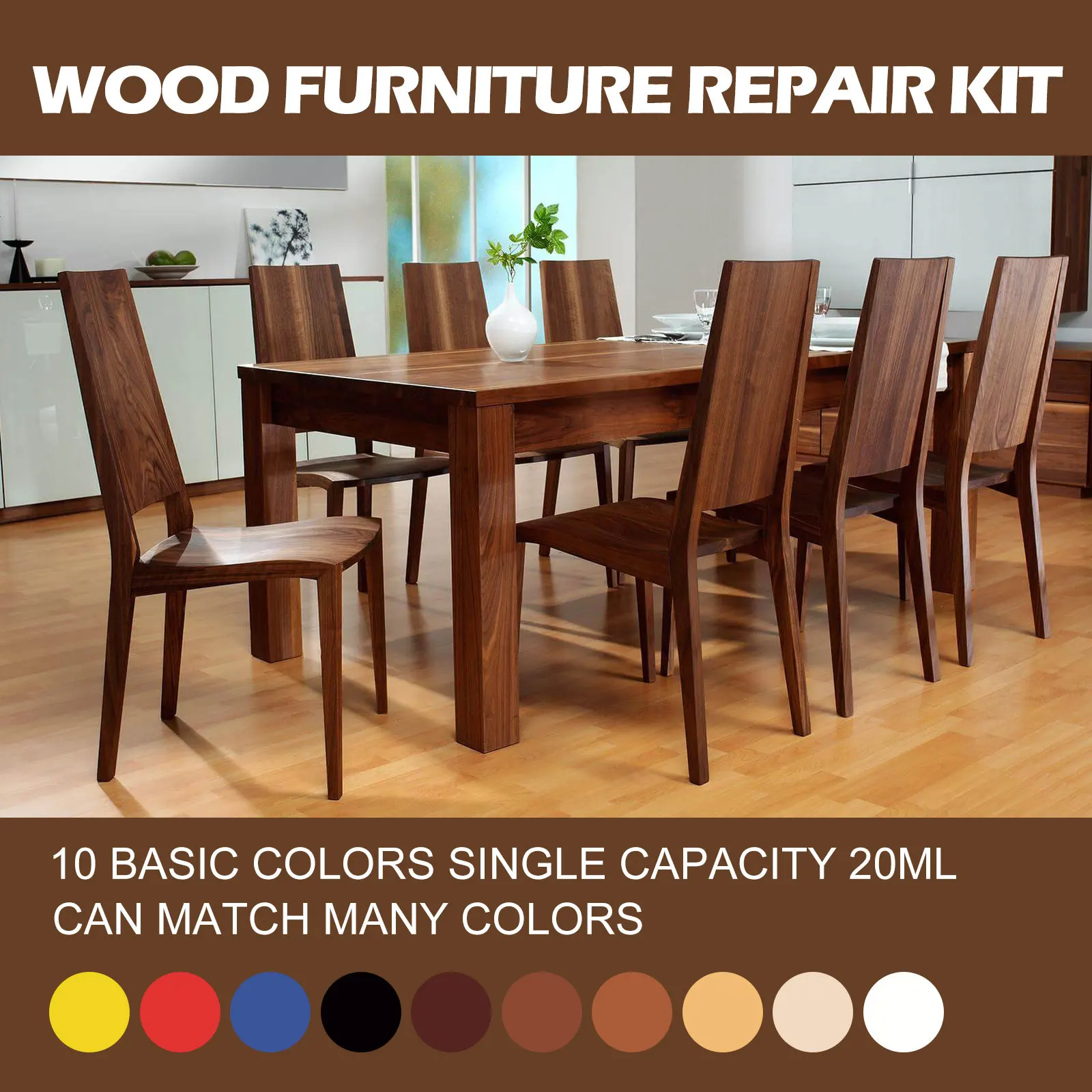Jue-fish Wood Repair Paste Multi Color Furniture Repair Kit Waterproof ...