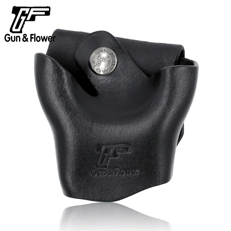 Black Leather Handcuff Pouch With Belt Loop - Buy High Quality Handcuff ...