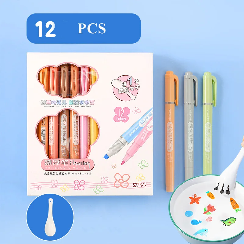 Magical 12 Pcs Water Floating Drawings Painting Pen With A Ceramic ...