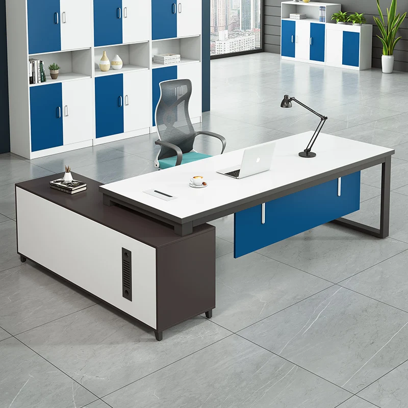 Cheap office furniture modern L shaped executive manager CEO table ...