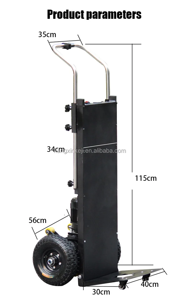 Battery Operated Motorized Stair Climber Dolly - Electric Cargo Cart ...