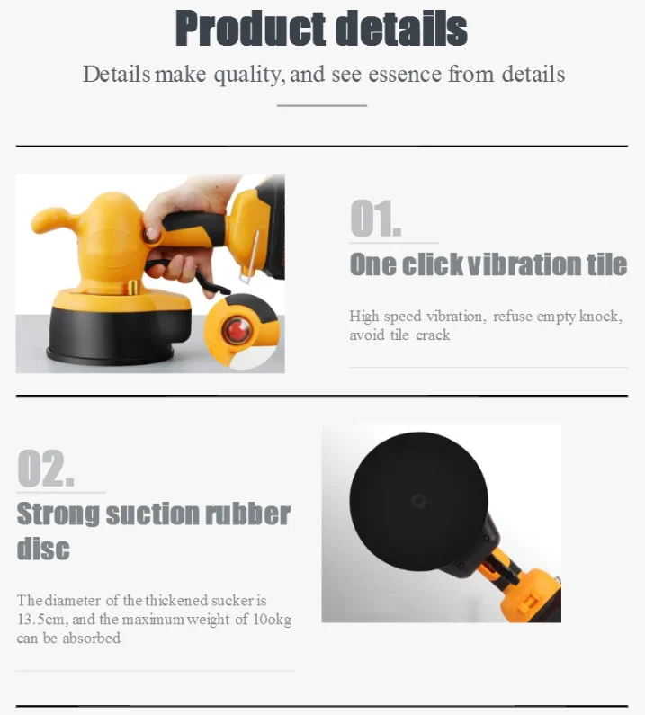 Tile Tiling Machine - High-Quality, Adjustable Suction Cup