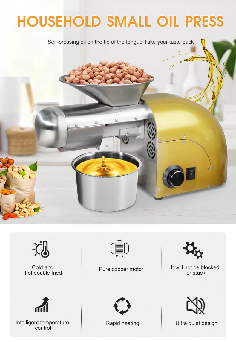 New Coming Product Stainless Steel Automatic Home Cooking Coconut Oil ...