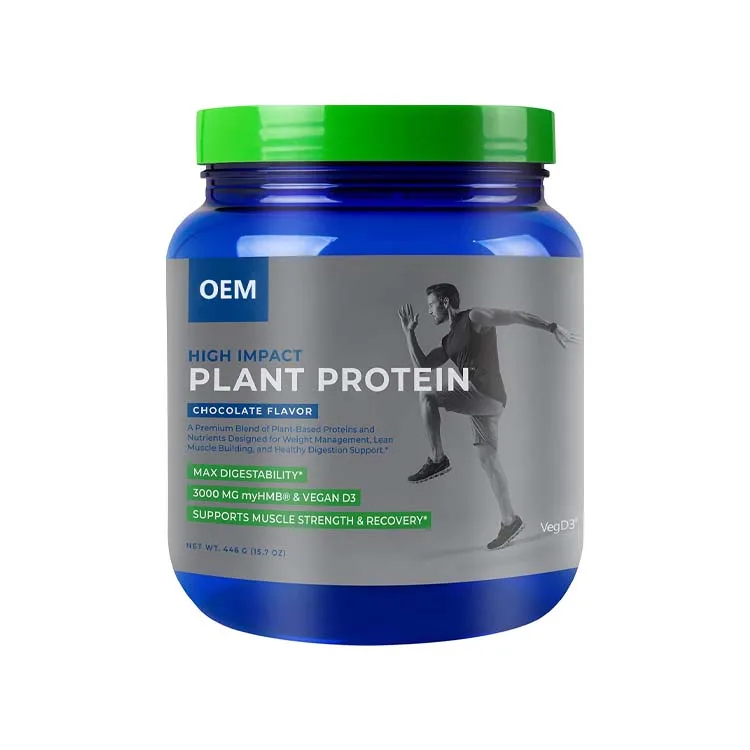 Hot Sale Oem High Impact Plant Protein Powder With Hmb Plant-based No ...