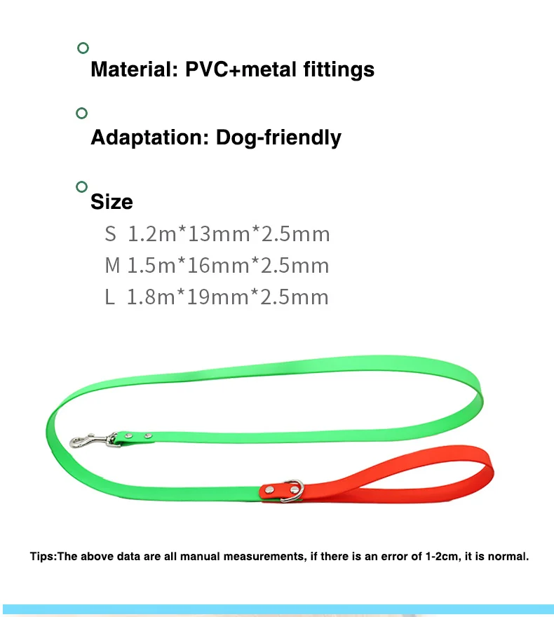 Outdoor Wear-resistant Pvc Dog Walking Leash Lead Custom Logo Color ...
