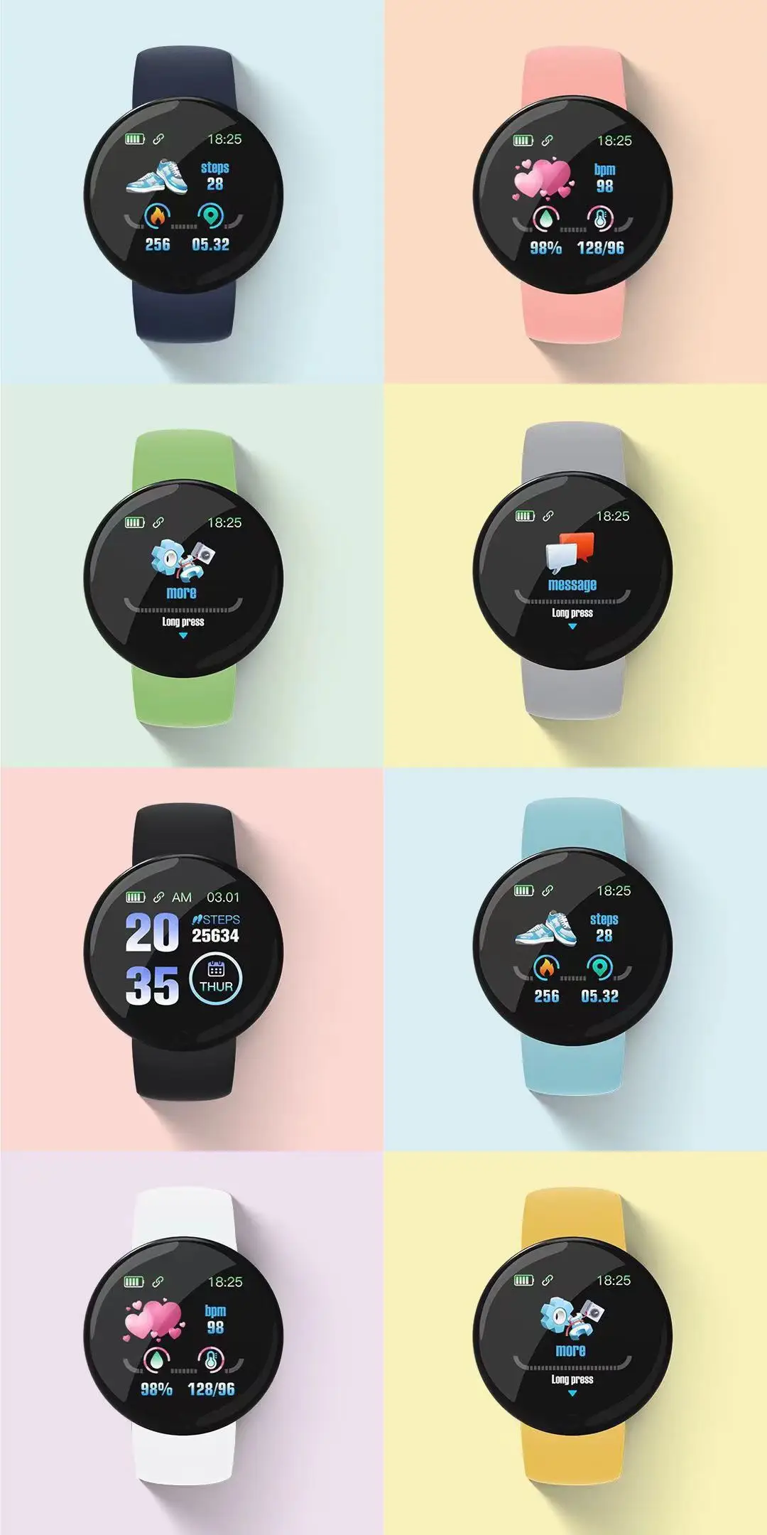 Newest Touch For Man Woman Reloj Inteligente Pk T800 Ultra Smart Watch ...