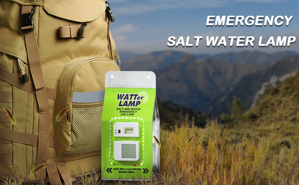 Outdoor Lighting Emergency Salt and Water LED Lamp Multi-Purpose LED ...
