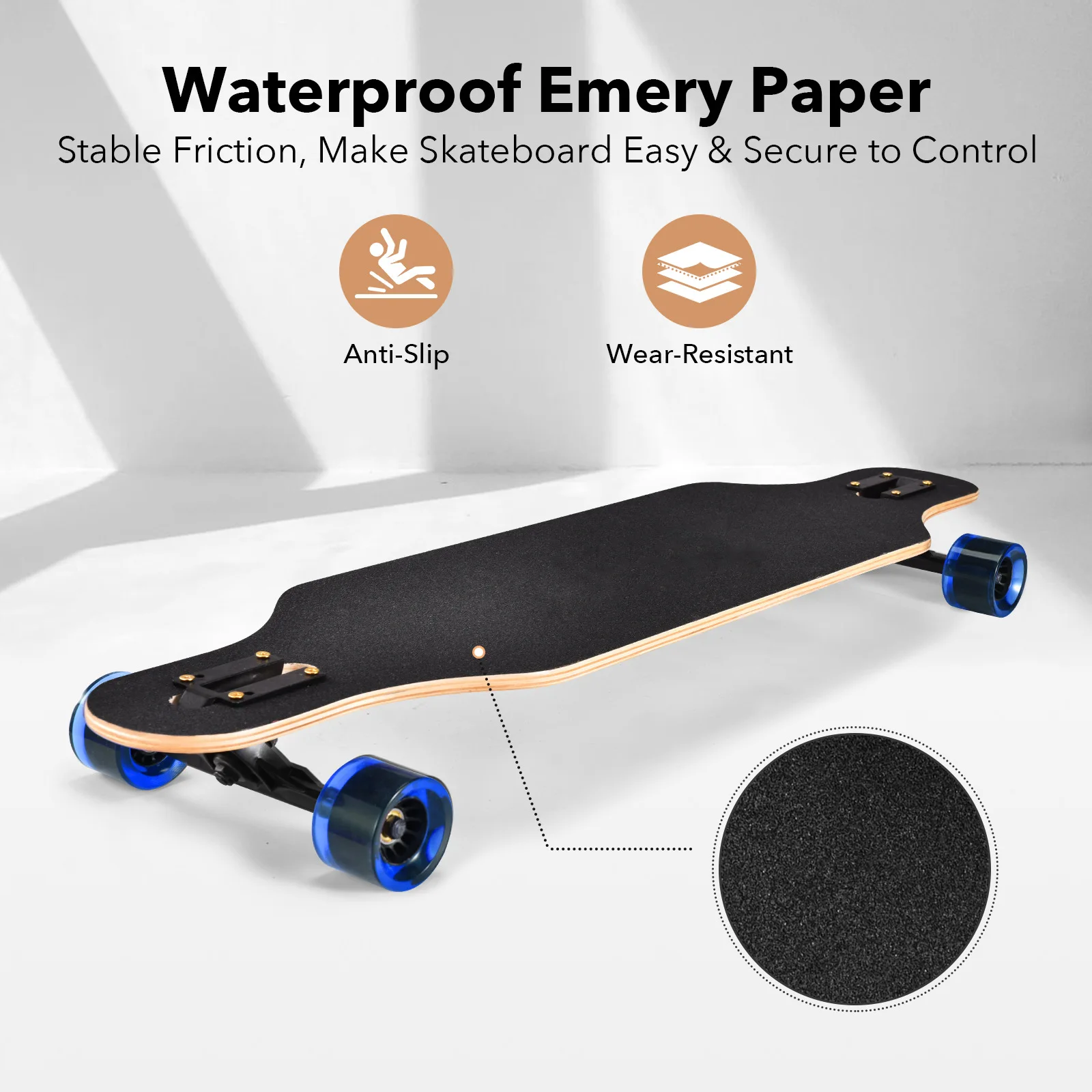 Long Board Dance Skateboarding Patineta Veneer Skate Board Custom 41 46 ...