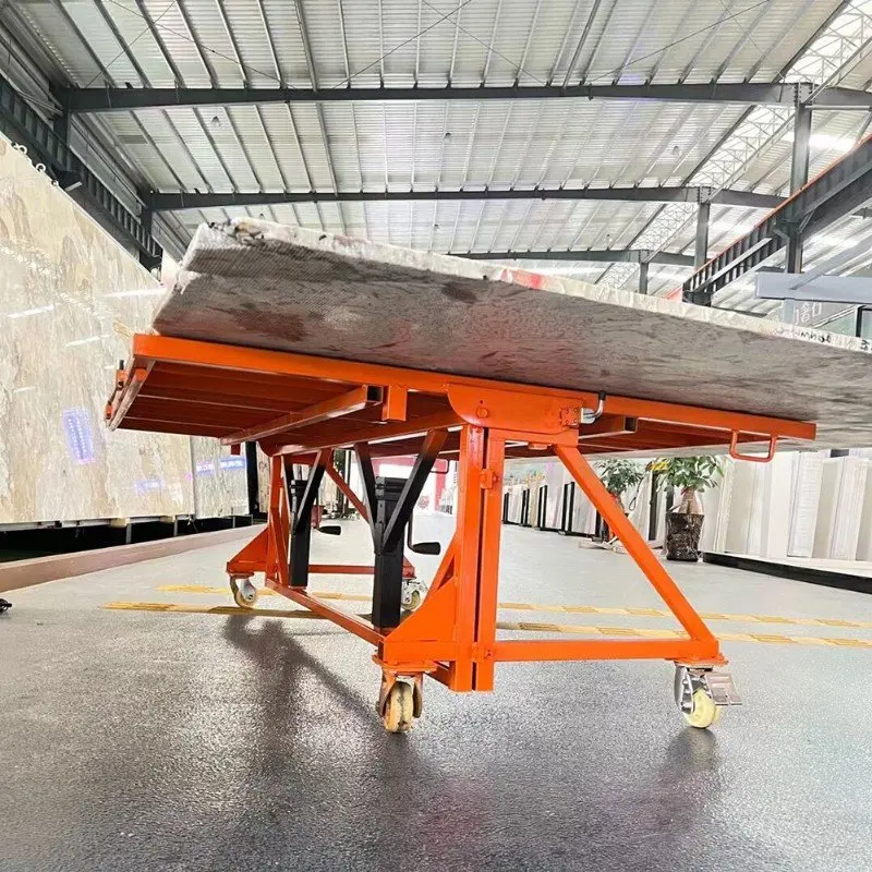 Raizi Tilting Slab Transport Cart - Efficient Stone Handling