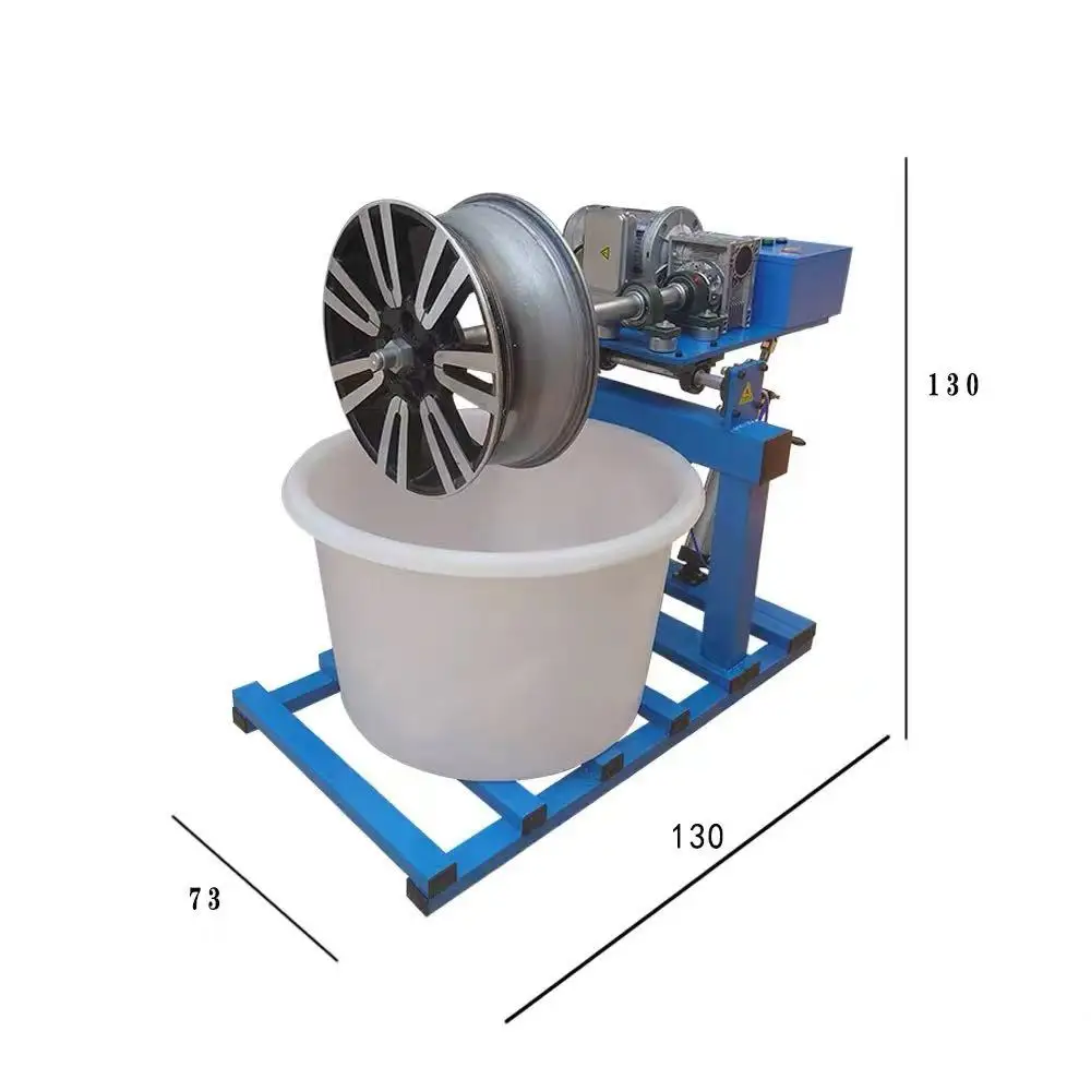 Simple Fully Automatic Rims Polishing Machine Wheel Surface Grinding ...