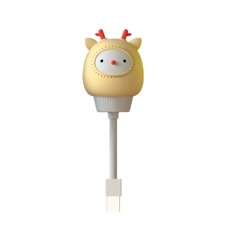 USB Plug-In Cute Cartoon Bear Rabbit Cat Night Light - LED Mini Night ...