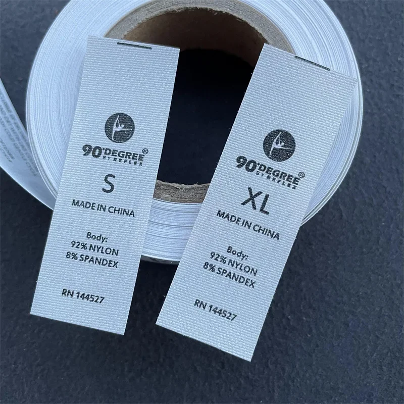 Factory Accept Customize Color Tearaway Acetate Taffeta Label Roll With ...