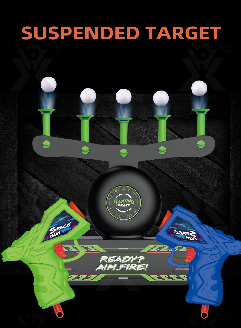 Floating Ball Target Shooting Game Practice Sports Toys 2 in 1 Electric ...