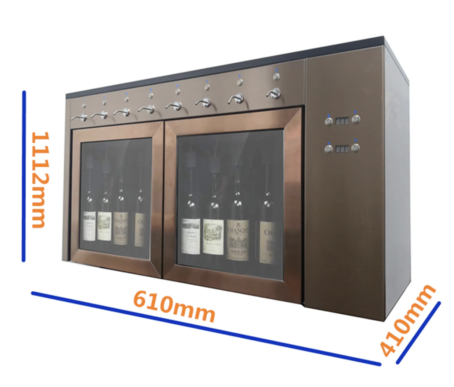 Luxury Commercial Automatic 8 Bottles Wine Dispenser Machine