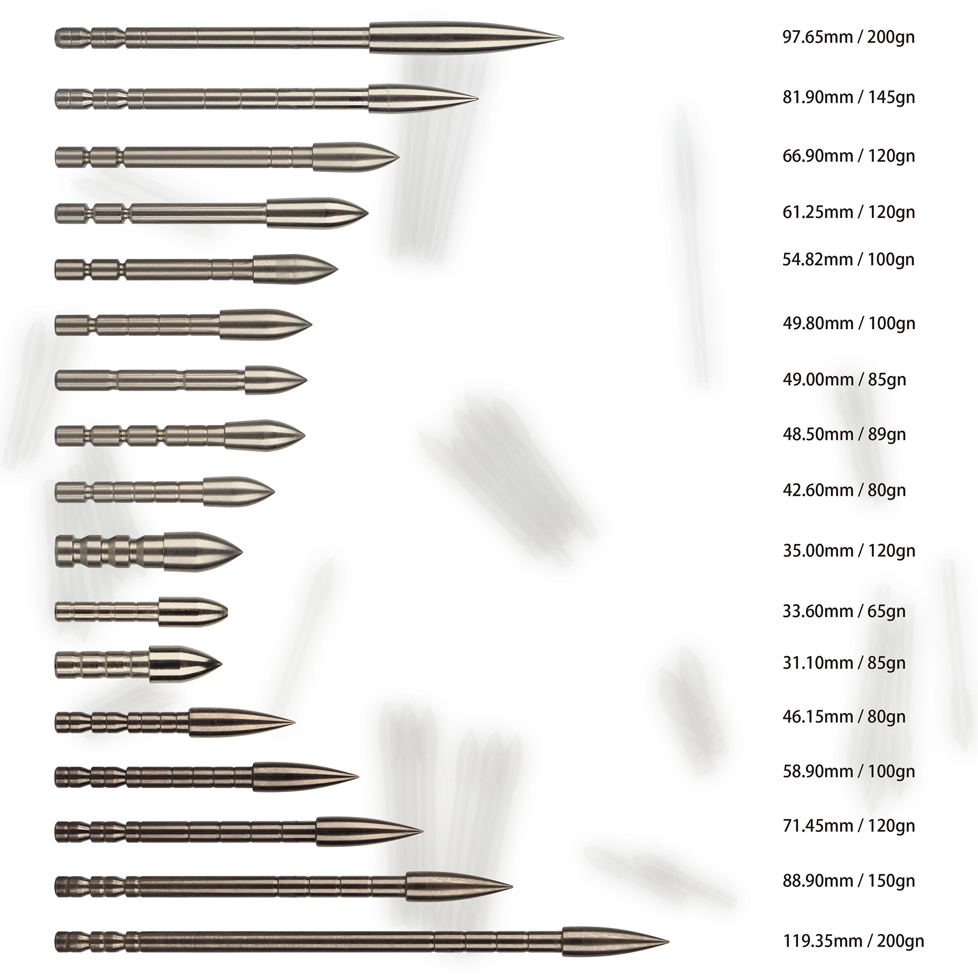 Id 4.2-6.2mm Insert Arrowhead Archery Broadheads Bullet Tips Stainless ...