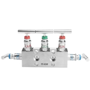 Stainless Steel Differential Pressure Instrumentation 5 Ways Valve ...