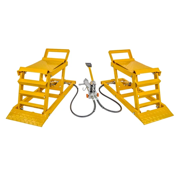 4400lb Ce Garage Atv Car Lift Ramp Set Hydraulic Auto Lift Ramp Car ...