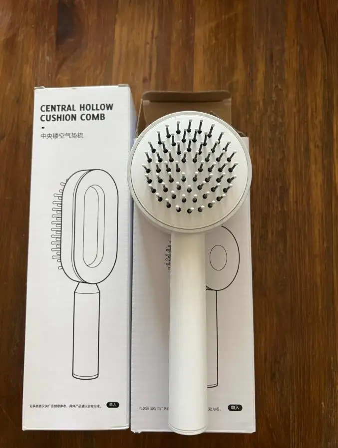 Private Label Hair Combs One Button Clean Comb Hair Straightener ...