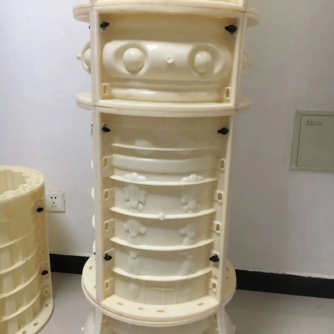 Decorative Concrete Cement Round Roman Column Pillar Molds