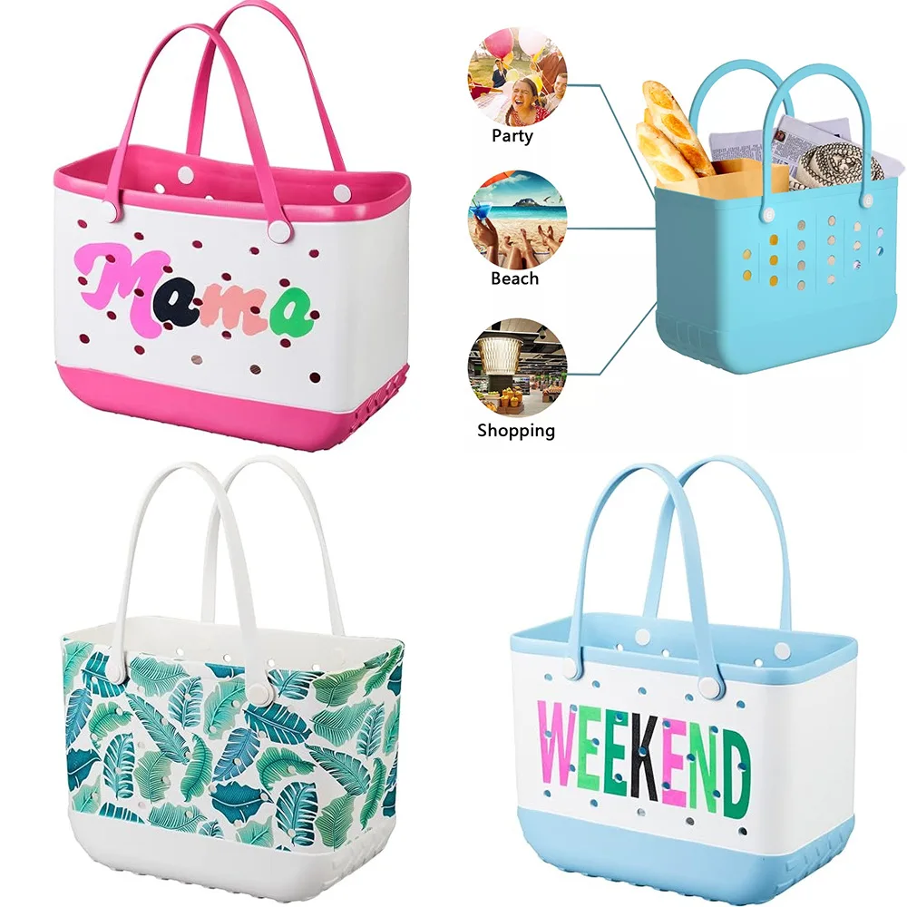 Customizable Patterns Wholesale Bogg Bag Accessories Eva Beach Bag ...
