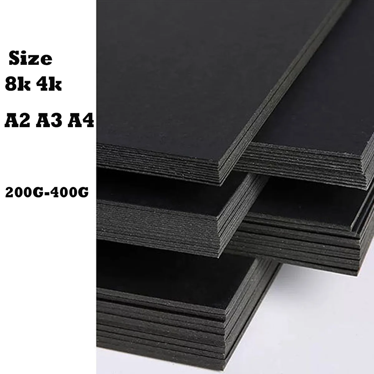 Wholesale A4 Paper 70 Gsm Premium Matte Black Paper Drawing Notebook ...