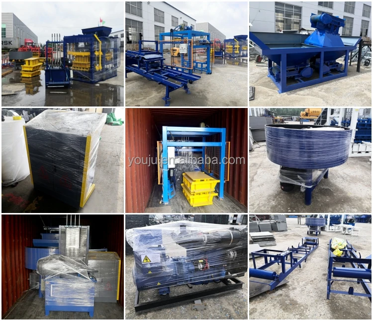 YJ Uganda Low Investment Construction Machinery QT4-15 Automatic ...